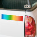Colorful Rainbow color gradient Bumper Sticker | Zazzle