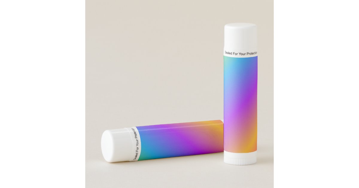 Colorful Rainbow Neon Gradient Lip Balm | Zazzle