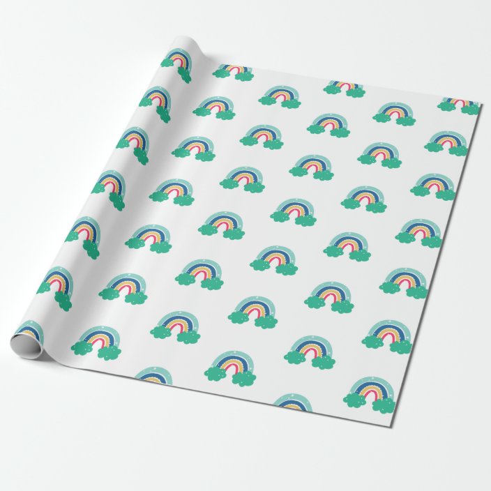 Colorful Rainbow Pattern Wrapping Paper | Zazzle.com