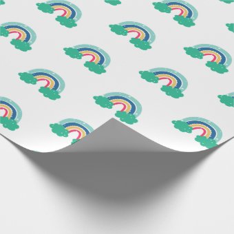 Colorful Rainbow Pattern Wrapping Paper | Zazzle