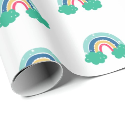 Colorful Rainbow Pattern Wrapping Paper | Zazzle