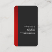 Colorful Red Gray Custom Rounded Profile Card | Zazzle