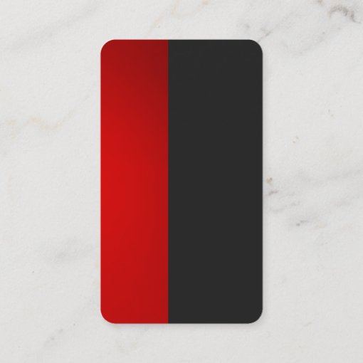 Colorful Red Gray Rounded Business Profile Card | Zazzle