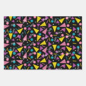 Colorful Retro 80s Wrapping Paper Sheets | Zazzle