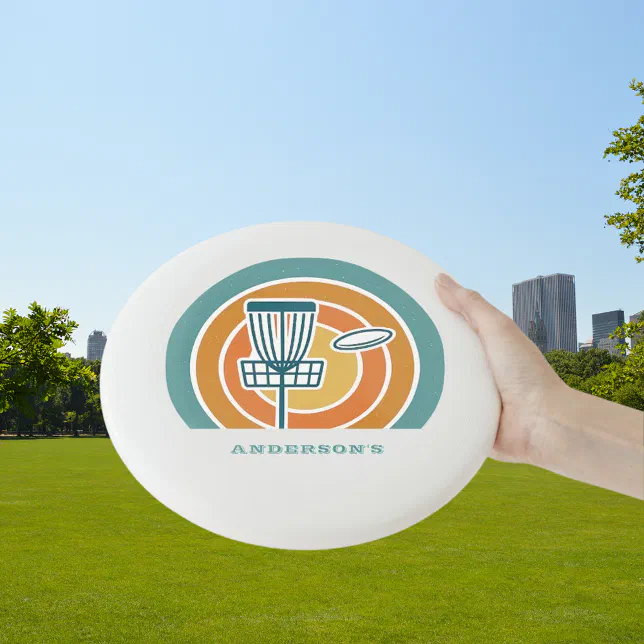 Colorful Retro Disc Golf | Zazzle