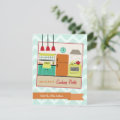 Colorful Retro Kitchen Cooking Party Invite | Zazzle