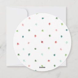 Colorful Retro Rainbow Circle Photo Christmas Holiday Card | Zazzle