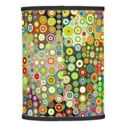 Colorful retro spots pattern I + your ideas Lamp Shade | Zazzle