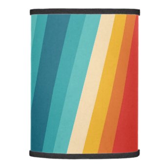 Colorful Retro Stripe - 70s, 80s Design Lamp Shade | Zazzle