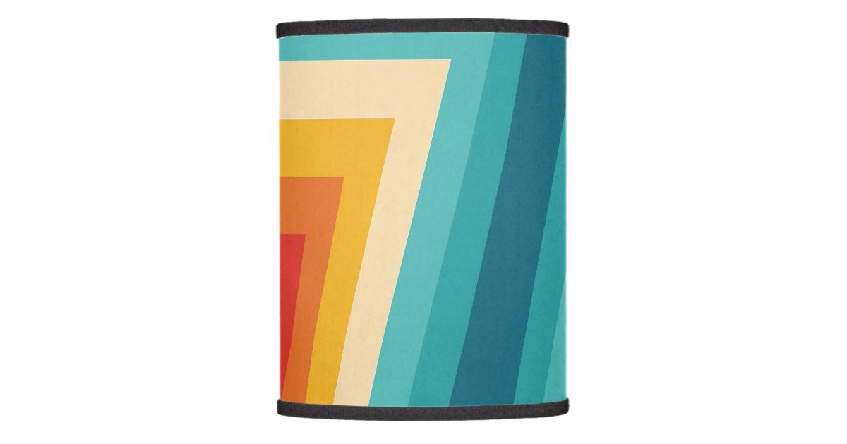 Colorful Retro Stripe - 70s, 80s Design Lamp Shade | Zazzle