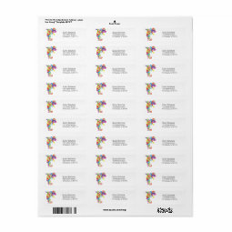 Colorful Return Address Labels | Zazzle