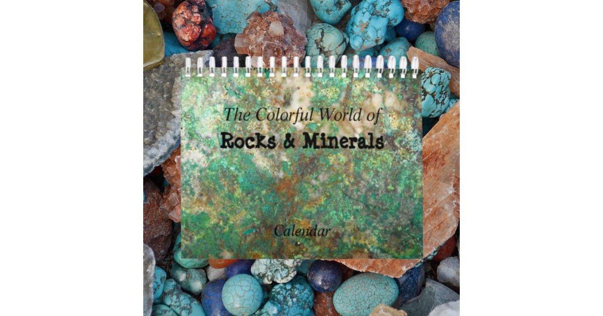 Colorful Rocks & Minerals Calendar | Zazzle