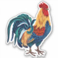 Colorful Rooster Sticker | Zazzle