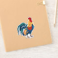 Colorful Rooster Sticker | Zazzle