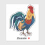Colorful Rooster Sticker | Zazzle