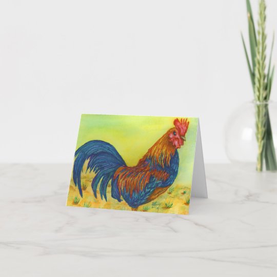 Colorful Rooster Thank You | Zazzle.com