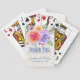 Colorful Roses Watercolor Floral Wedding Poker Cards | Zazzle