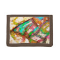 Colorful - Rustic and rough like roughcast Trifold Wallet | Zazzle