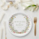 Colorful rustic wildflower wedding paper plates | Zazzle