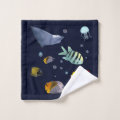 Colorful Saltwater Fish Bath Towel Set | Zazzle