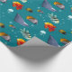 Colorful Saltwater Fish Cartoon Wrapping Paper | Zazzle