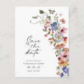Colorful Save The Date Postcard | Zazzle