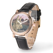 colorful scenic lifelike picture of cute donkey watch | Zazzle