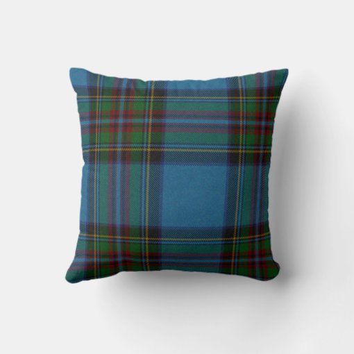 Colorful Scottish Tartan Plaid Pillow | Zazzle