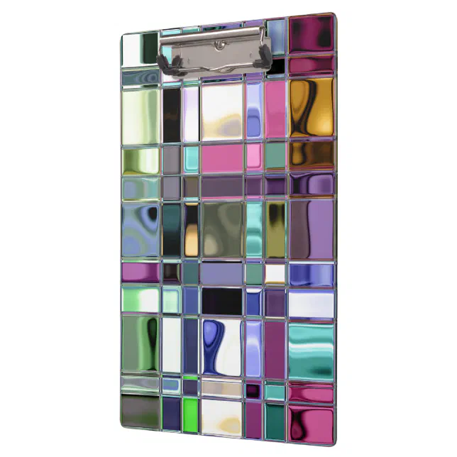 Colorful Shiney & Customizable Clipboard | Zazzle