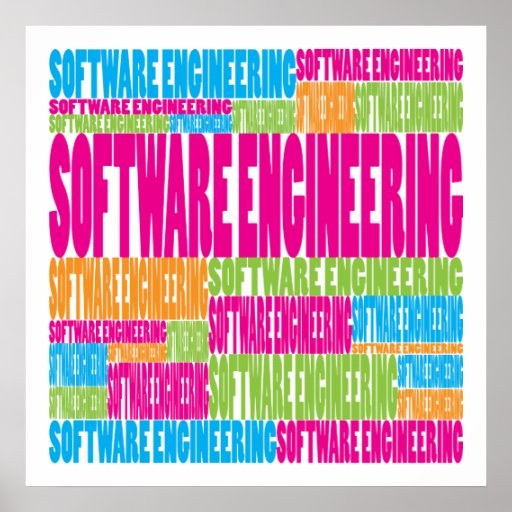 Colorful Software Engineering Poster | Zazzle