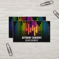 Colorful Sound Equalizer | Music Business Card | Zazzle