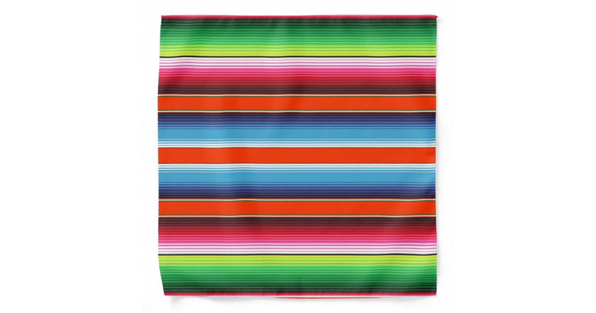Colorful Spanish Serape Fiesta Mexican Blanket Bandana | Zazzle