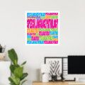 Colorful Speech Language Pathology Poster | Zazzle