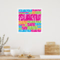 Colorful Speech Language Pathology Poster | Zazzle