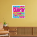 Colorful Speech Language Pathology Poster | Zazzle