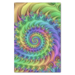 Colorful Spiral Pattern Print Design Tissue Paper | Zazzle