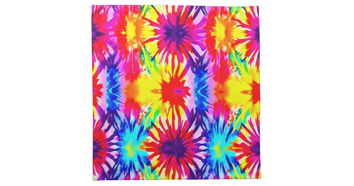 COLORFUL SPLASH DESIGN MODERN TIE-DYE CLOTH NAPKIN | Zazzle