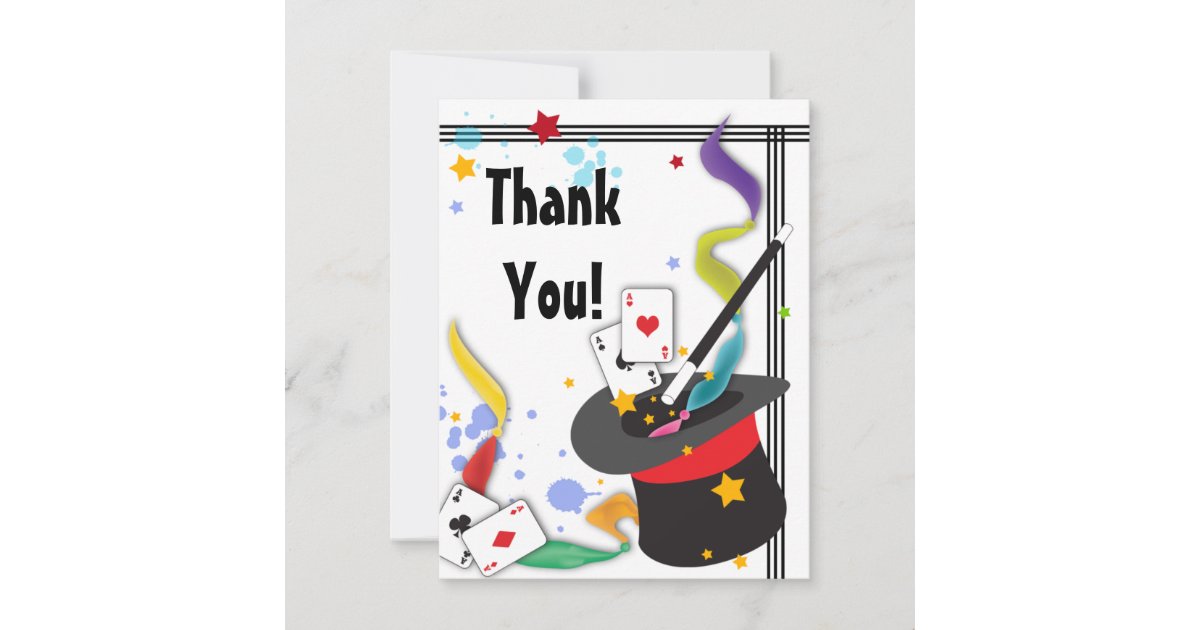 Colorful Splash Fun with Magic Note Card | Zazzle