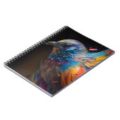 Colorful Spring Bird Splash Art Abstract Paintings Notebook | Zazzle