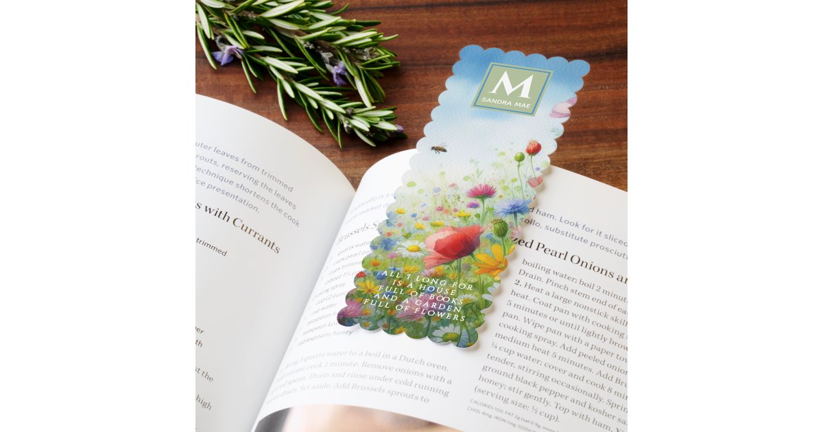 Colorful Spring Fieldflowers Floral Watercolor Art Bookmarks | Zazzle