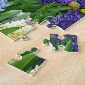 Colorful spring flower garden jigsaw puzzle | Zazzle