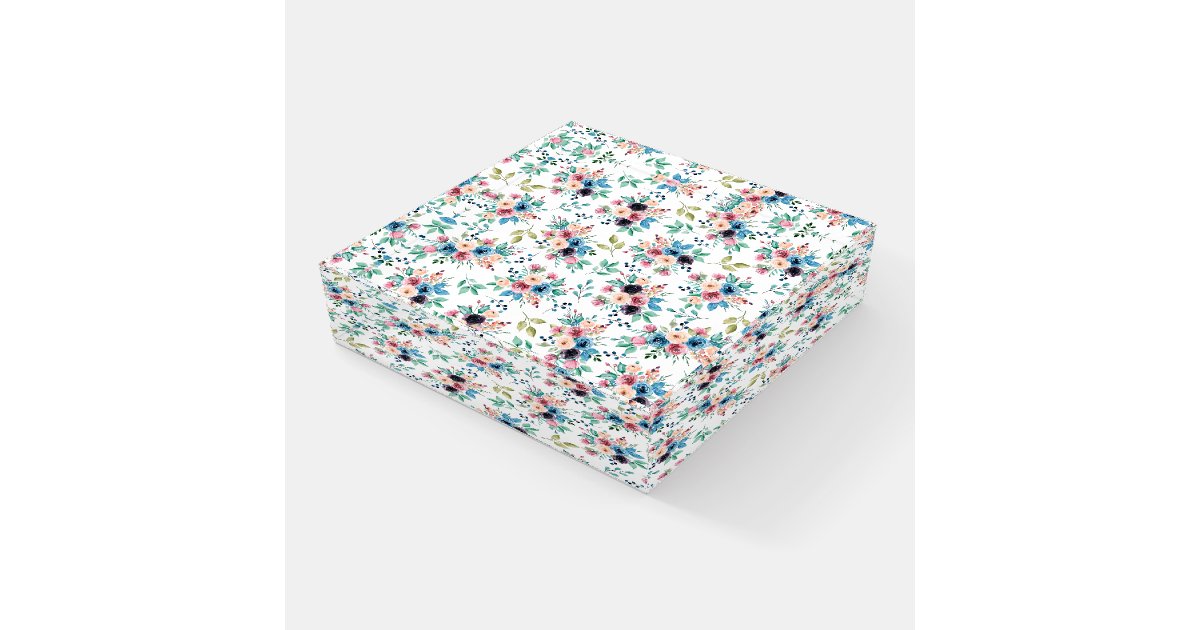 Colorful spring flowers pattern paperweight | Zazzle