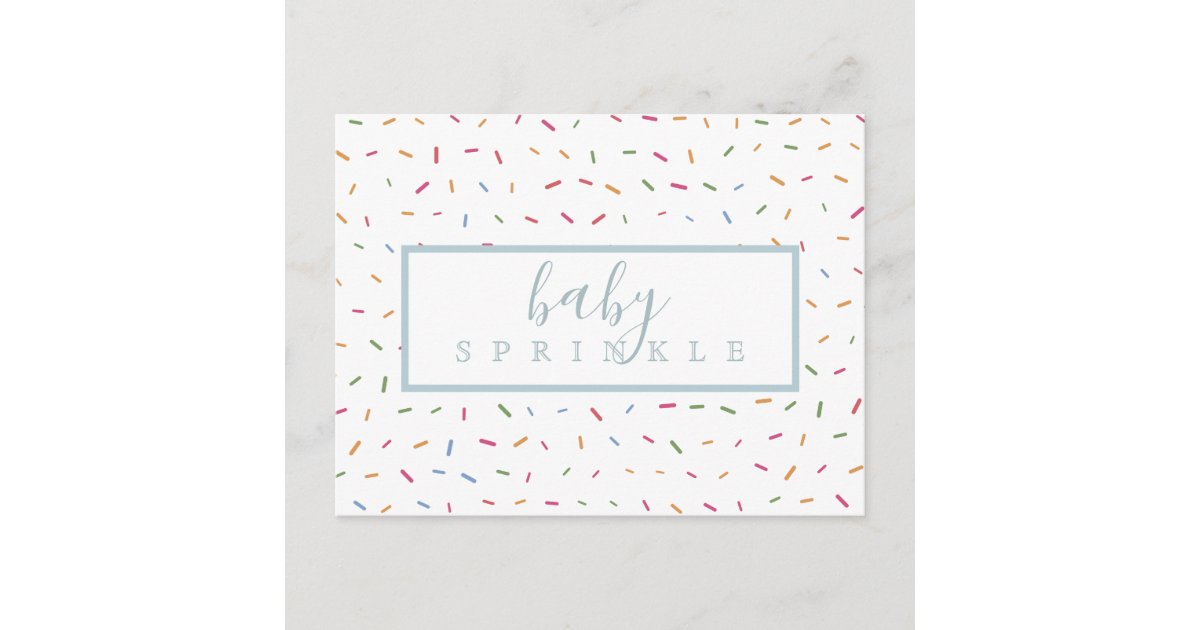 Colorful Sprinkles Baby Sprinkle Invitation | Zazzle