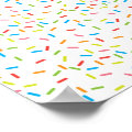 Colorful Sprinkles Pattern Digital Scrapbook Paper Poster | Zazzle