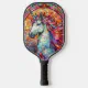 Colorful Stained Glass Unicorn Pickleball Paddle | Zazzle
