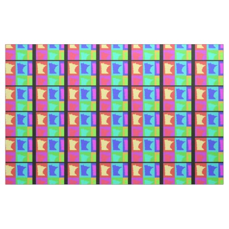 State of Minnesota Tartan Fabric | Zazzle