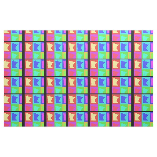 State of Minnesota Tartan Fabric | Zazzle
