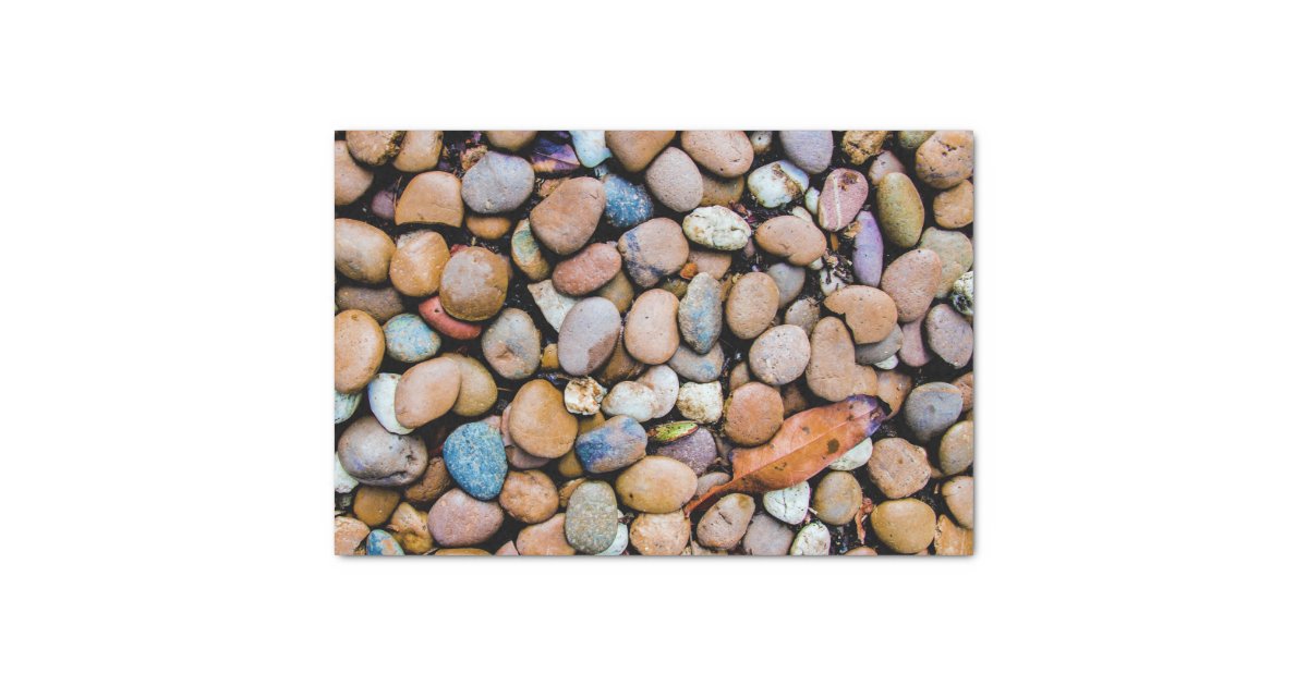 Colorful Stones Rocks Pebbles Tissue Paper | Zazzle