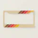 Colorful Striped 70s 80s Retro Racing Stripes License Plate Frame | Zazzle
