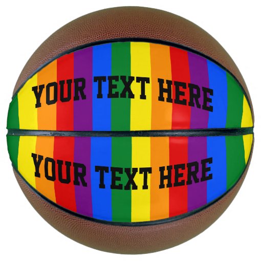 Colorful Striped Rainbow Basketball | Zazzle